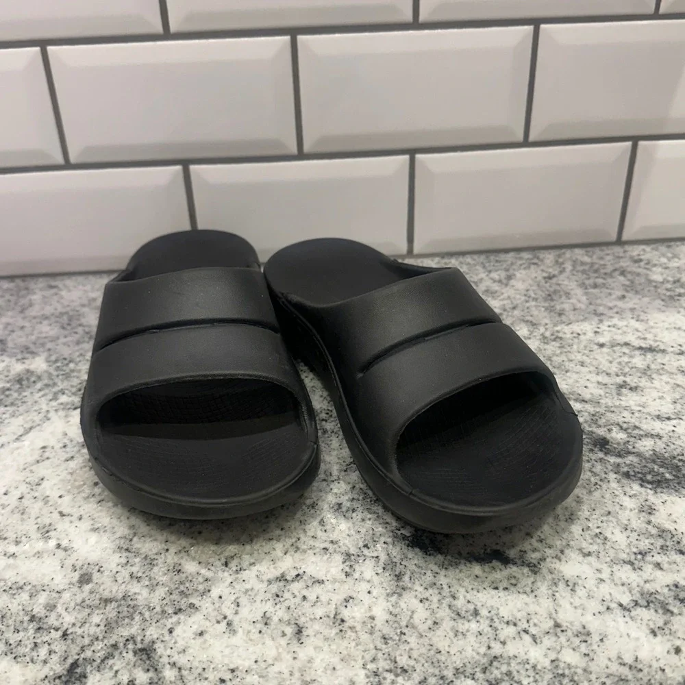 OOFOS | Shoes | Oofos Women 8 Ooahh Slide Sandal Black Recovery Oofoam ...